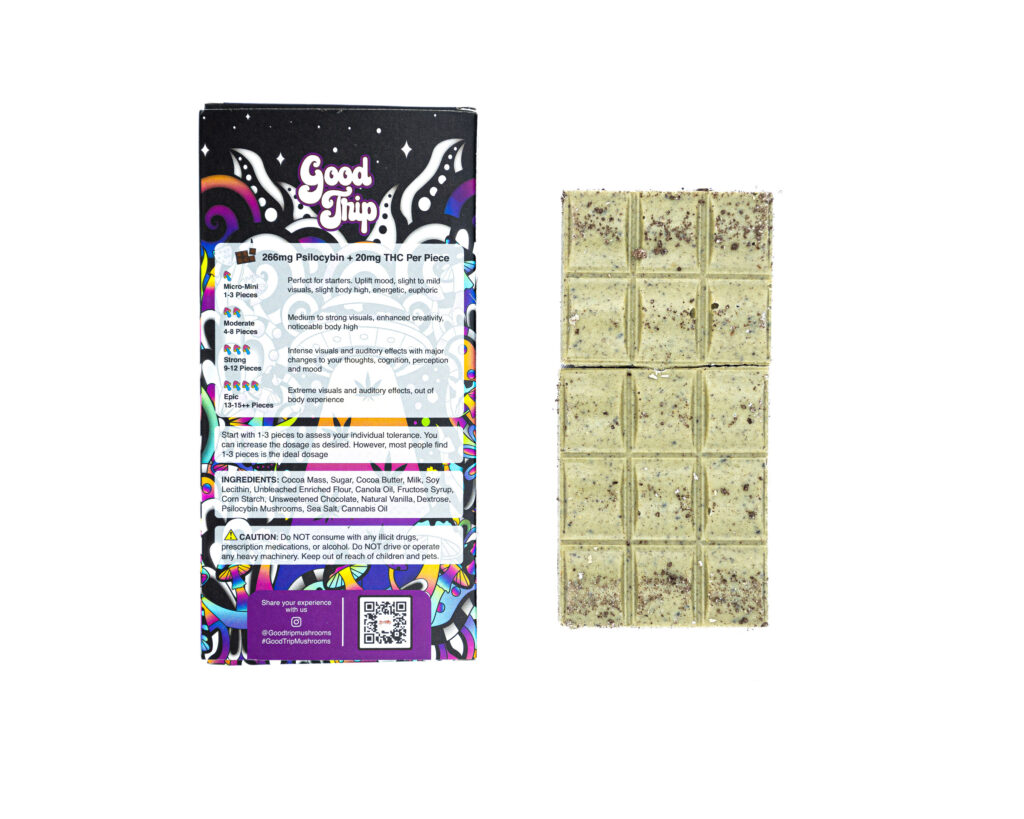 GOOD TRIP - EPIC BAR - SHROOMS + THC INFUSED BELGIAN CHOCOLATE BARS ...