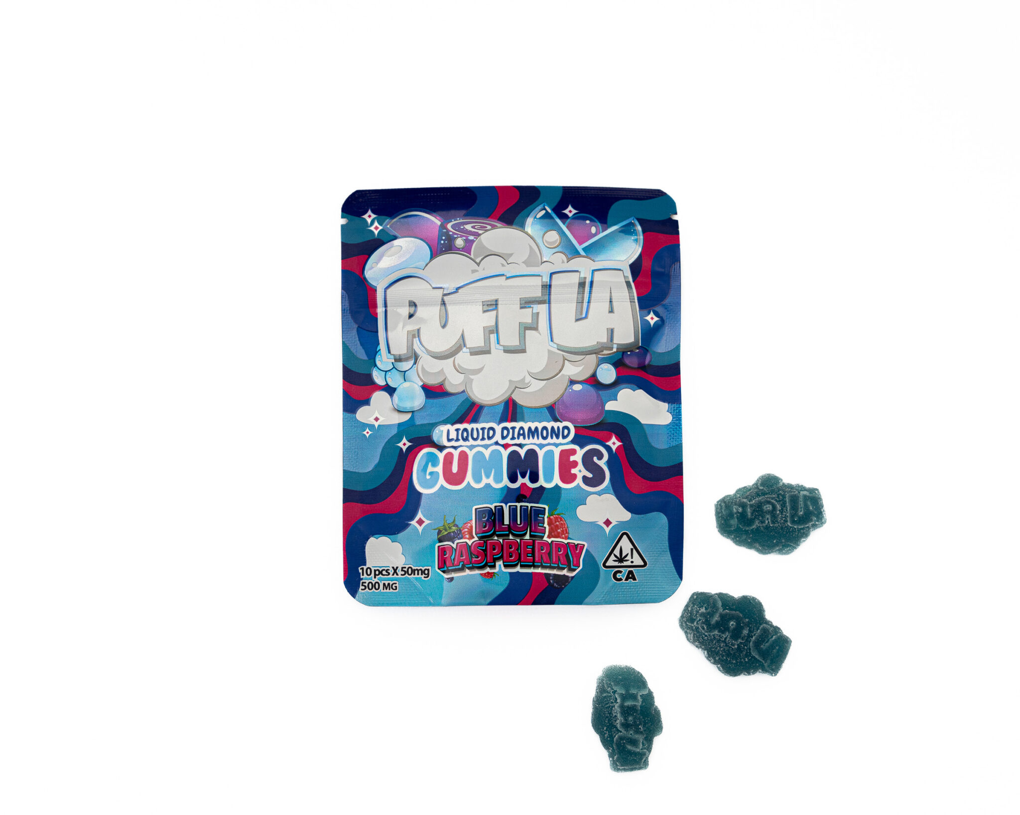 PUFF LA - GUMMIES - W/ LIQUID DIAMONDS - 500MG (10 PIECES - 50MG PER ...