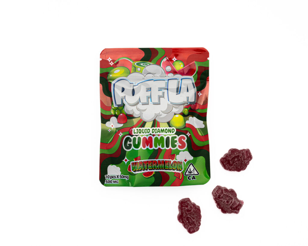PUFF LA - GUMMIES - W/ LIQUID DIAMONDS - 500MG (10 PIECES - 50MG PER ...