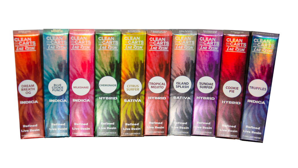 CLEAN CARTS DISPOSABLE LIVE RESIN CART VAPE PEN 1GM (1000MG) - Gotham ...