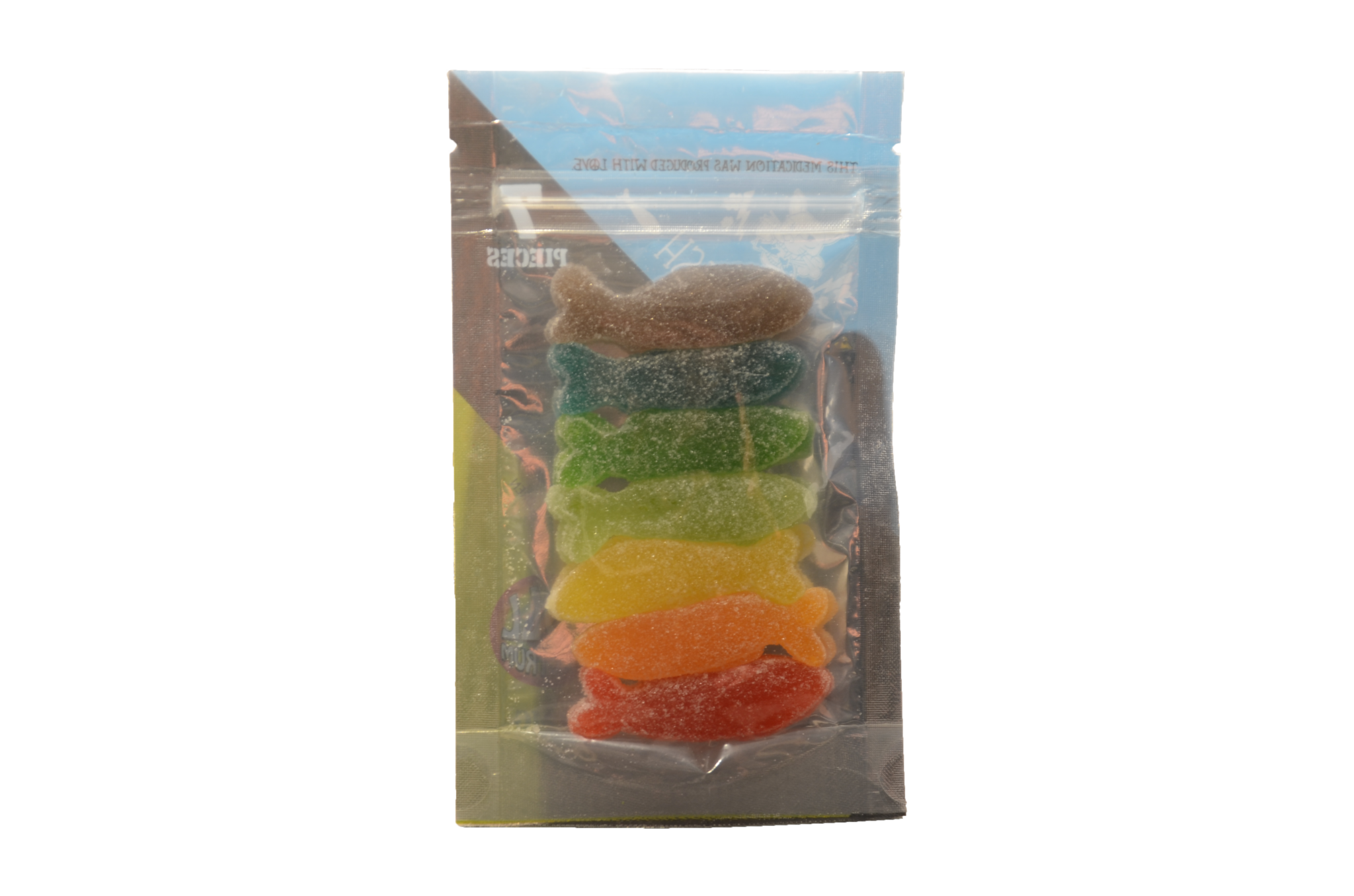 NTC (NEW TERP CITY) RAINBOW GUMMY FISH GUMMIES 7 PIECES - 210MG - (30MG ...
