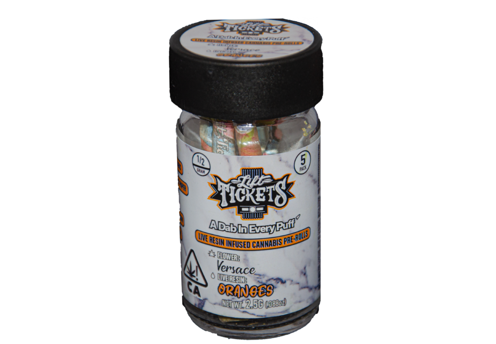 LIFT TICKETS PREROLLS - INFUSED PREROLLS W/ LIVE RESIN - 5 PER PACK (0 ...