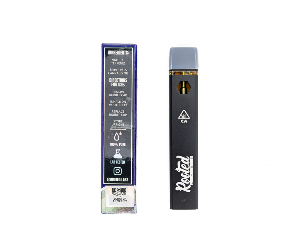 ROOTED LABS - DISPOSABLE RECHARGEABLE VAPE CARTS - 1GM (1000MG ...