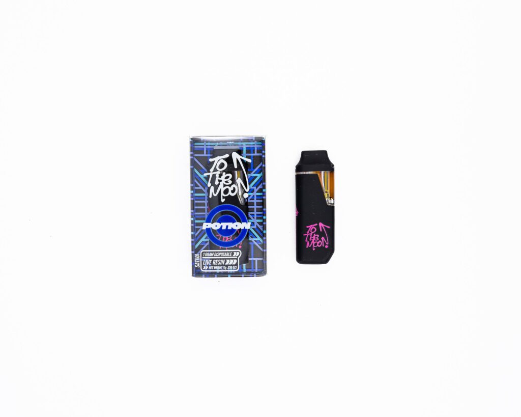 TO THE MOON - DISPOSABLE VAPE CARTS - LIVE RESIN - 1GM (1000MG ...