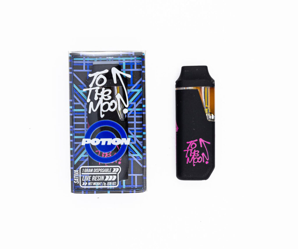 TO THE MOON - DISPOSABLE VAPE CARTS - LIVE RESIN - 1GM (1000MG ...