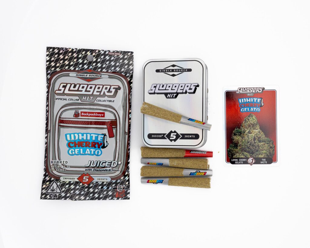 SLUGGERS HIT PREROLLS - INFUSED PREROLLS "JUICED" W/ DIAMONDS & HASH - 5 PER PACK (0.7GM PER ...