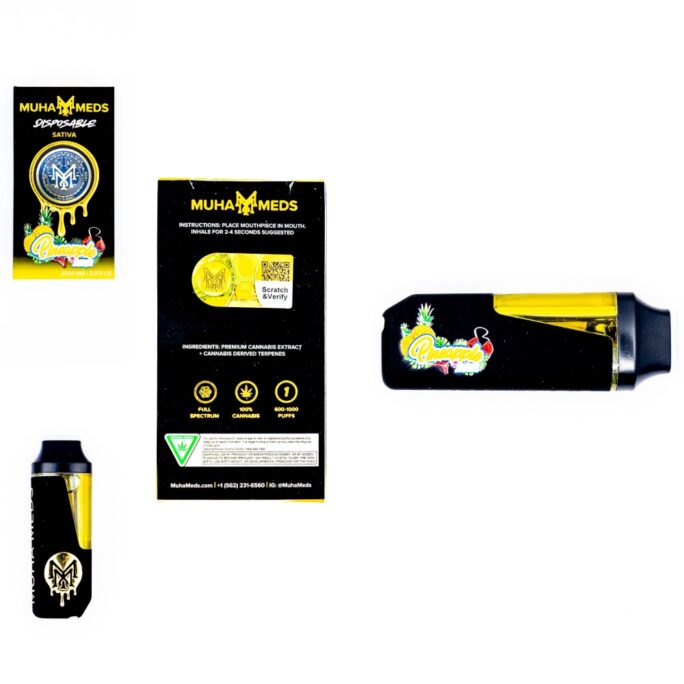MUHA MEDS - DISPOSABLE RECHARGEABLE FULL SPECTRUM VAPE PEN CARTS - 2GM ...