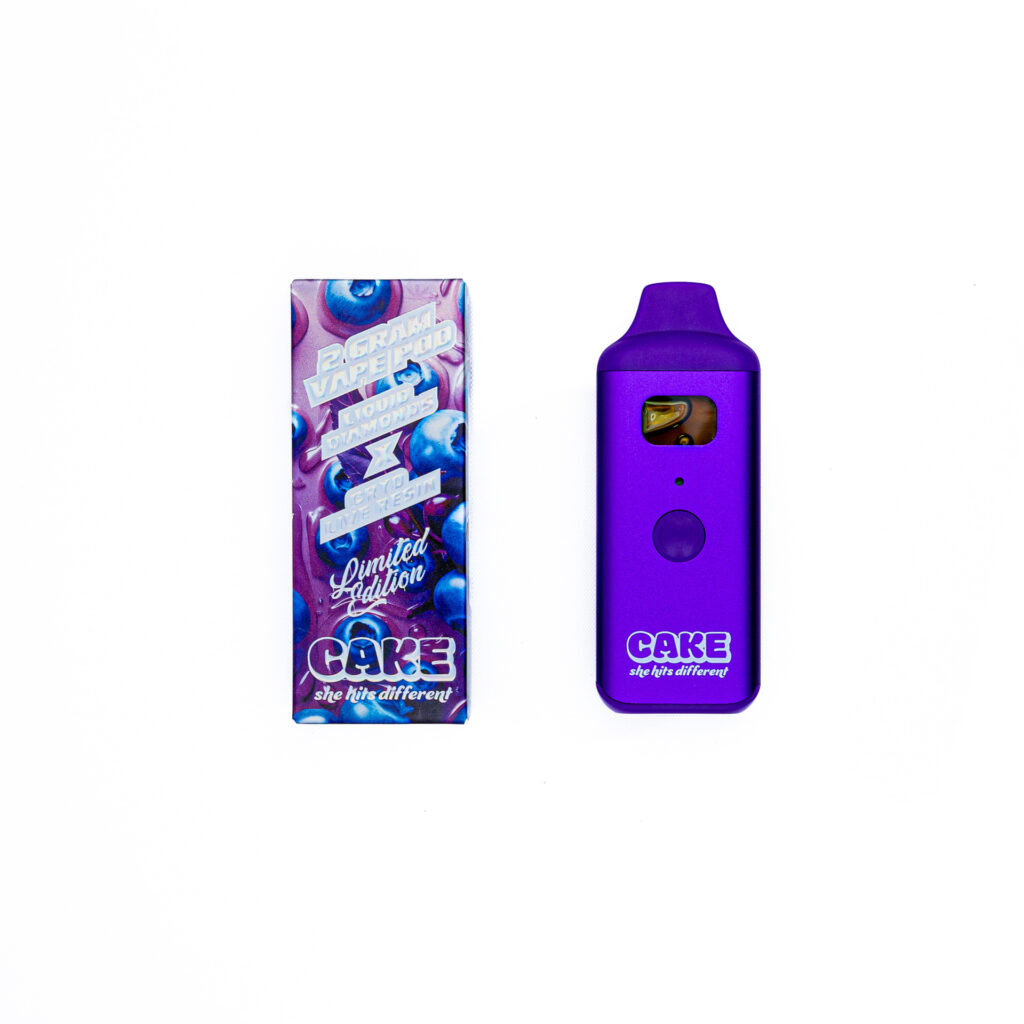 CAKE - DISPOSABLE RECHARGABLE VAPE CARTS - LIQUID DIAMONDS X CRYO LIVE ...