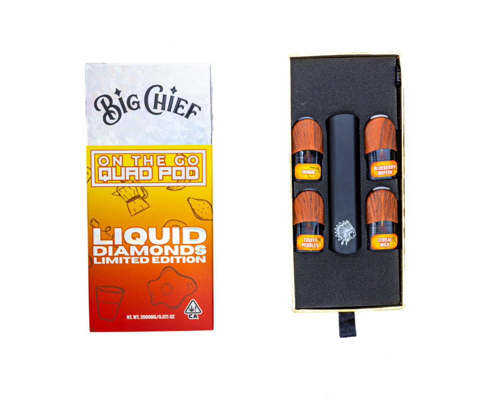 BIG CHIEF - VAPE CARTS - QUAD POD KIT - W/LIQUID DIAMONDS - LIMITED ...