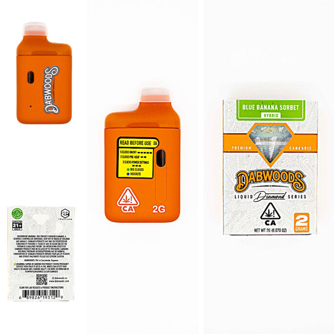 DABWOODS - DISPOSABLE RECHARGEABLE VAPE CARTS - W/ LIQUID DIAMONDS ...