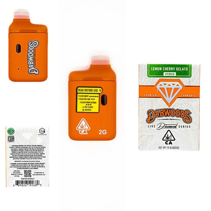 DABWOODS - DISPOSABLE RECHARGEABLE VAPE CARTS - W/ LIQUID DIAMONDS ...