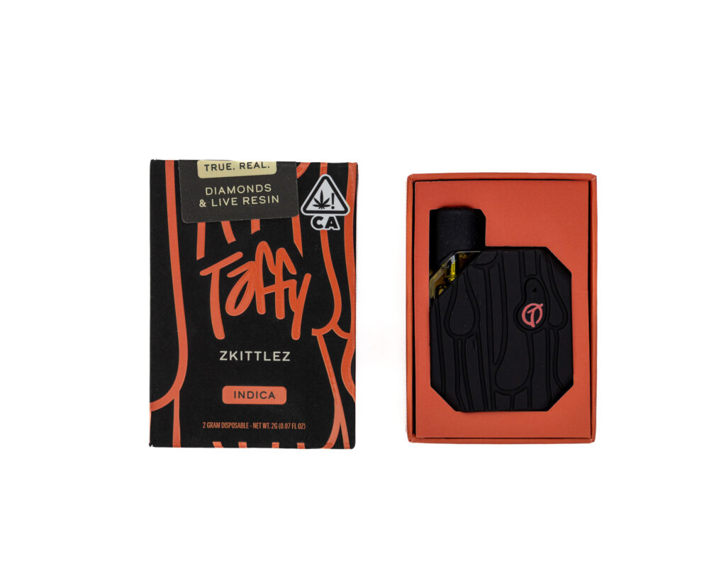 TAFFY - DISPOSABLE RECHARGEABLE VAPE CART - INFUSED W/ DIAMOND & LIVE ...